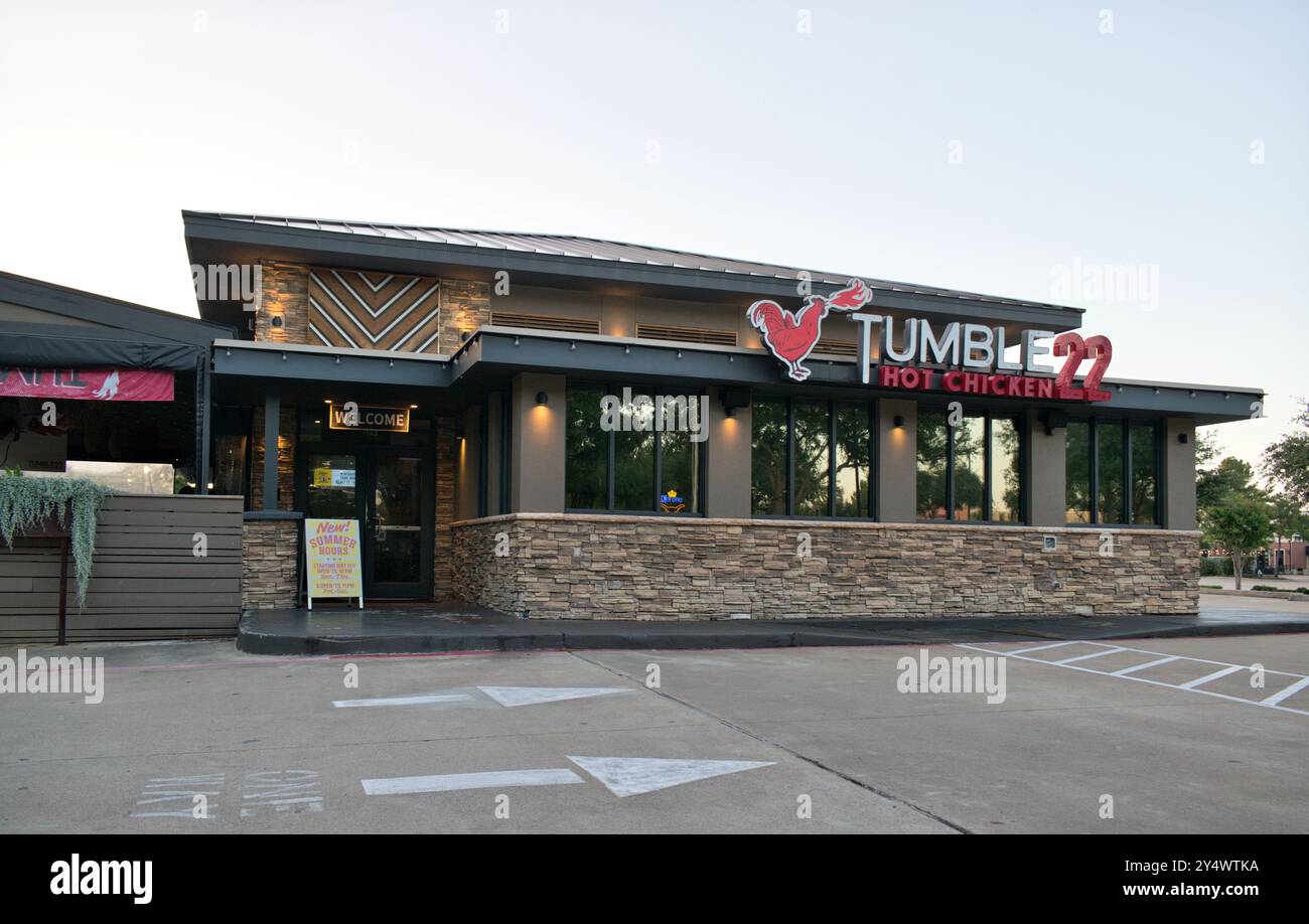 Houston, Texas USA 06-23-2024: Tumble 22 hot chicken storefront ...