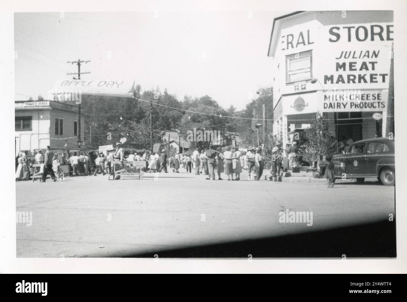 A bustling scene from Julian’s Apple Day in the 1940s or 1950s ...