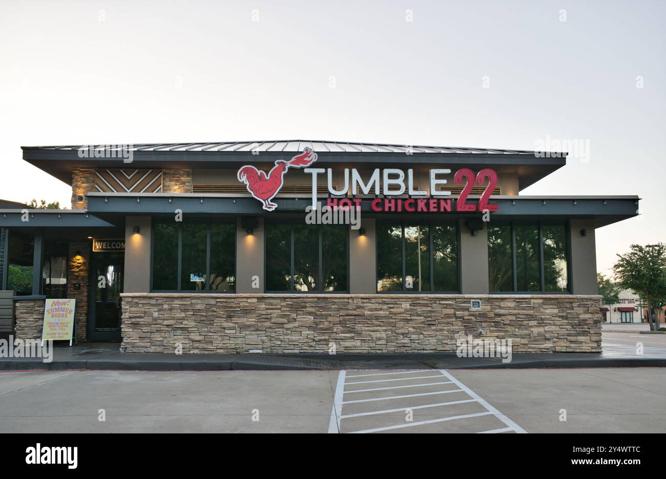 Houston, Texas USA 06-23-2024: Tumble 22 hot chicken storefront ...