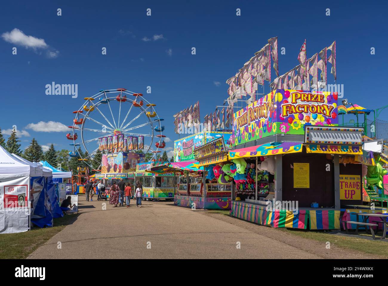 The Wonder Shows midway at the Harvest Festival, Winkler, Manitoba ...