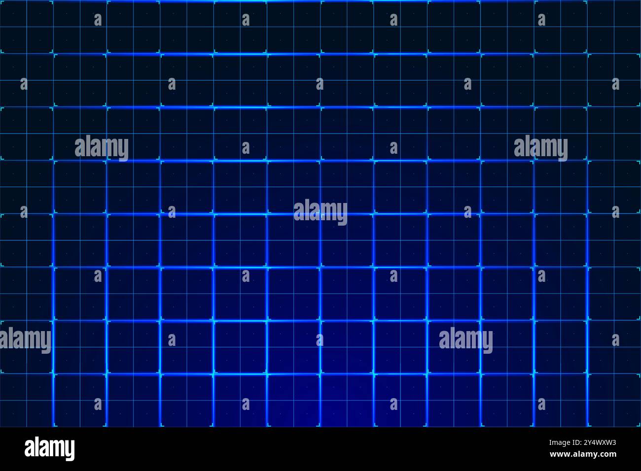 Technological grid. Data screen dashboard. HUD digital technology line grid background Stock ...