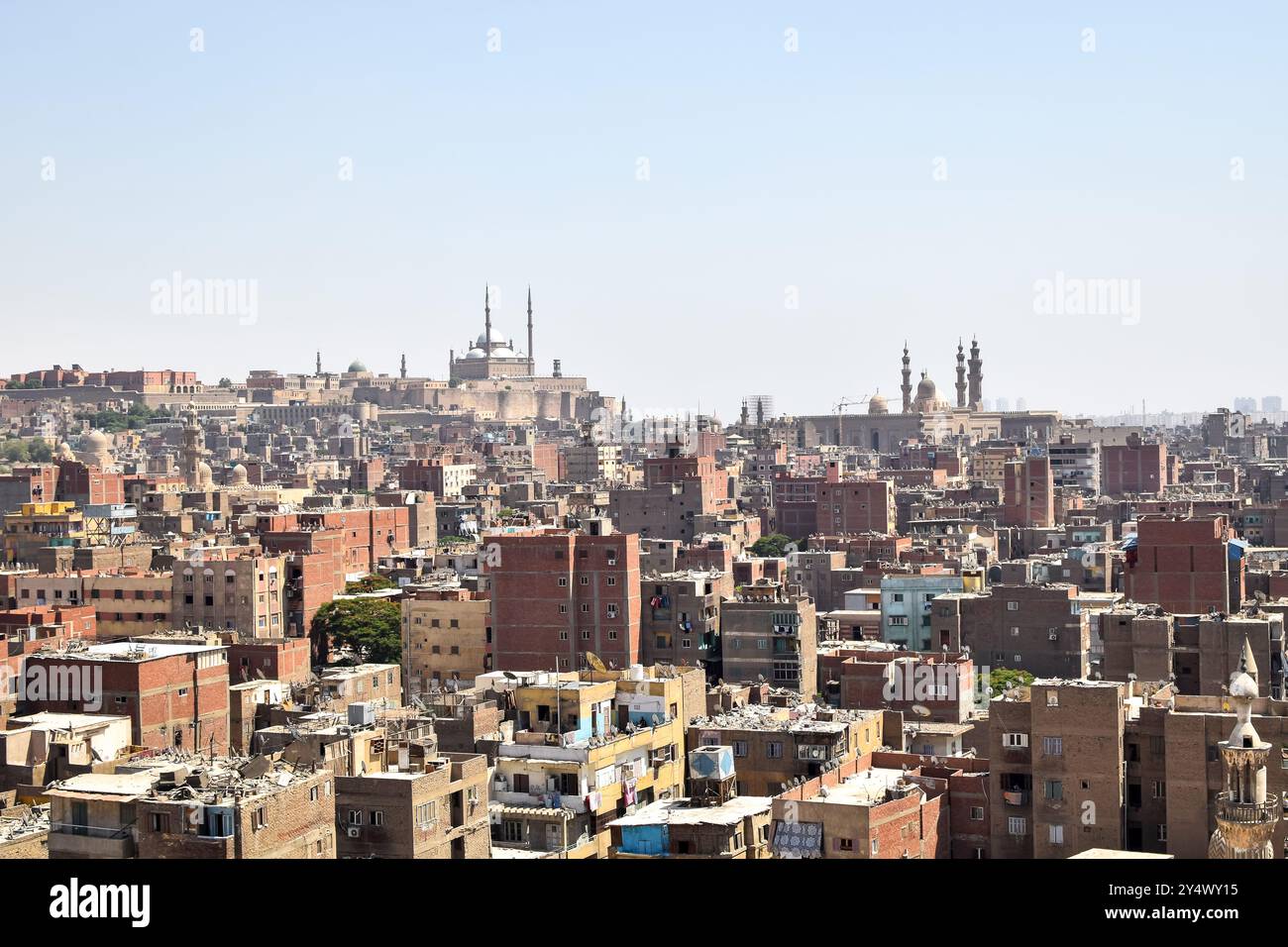 view of old buildings in cairo mesir angle from above in the daytime ...