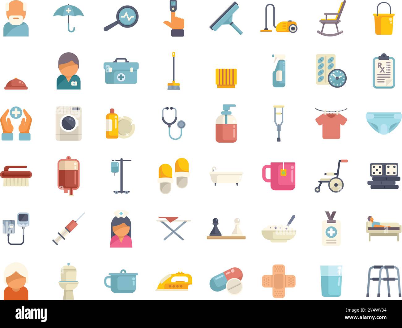 Icons for activities of daily living hi-res stock photography and ...