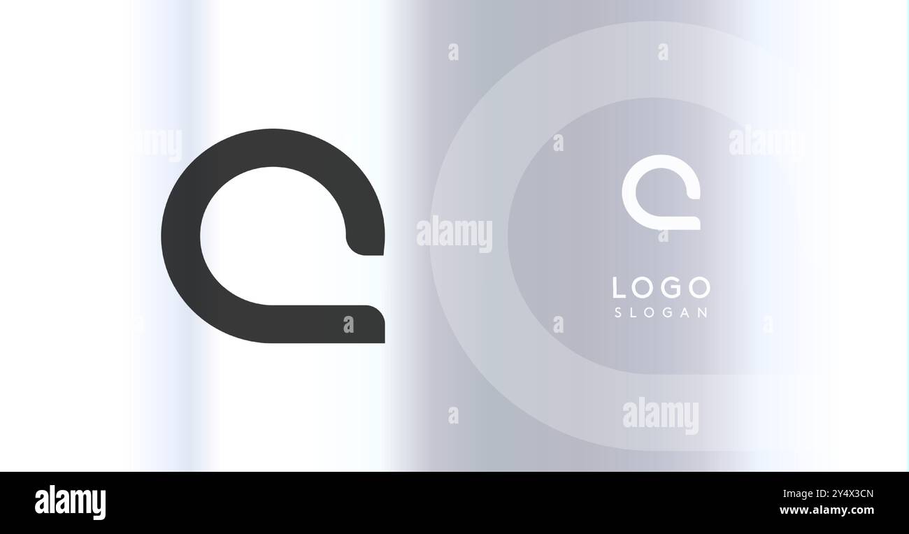Bold futuristic logo monogram, sleek minimalistic letter Q for ...