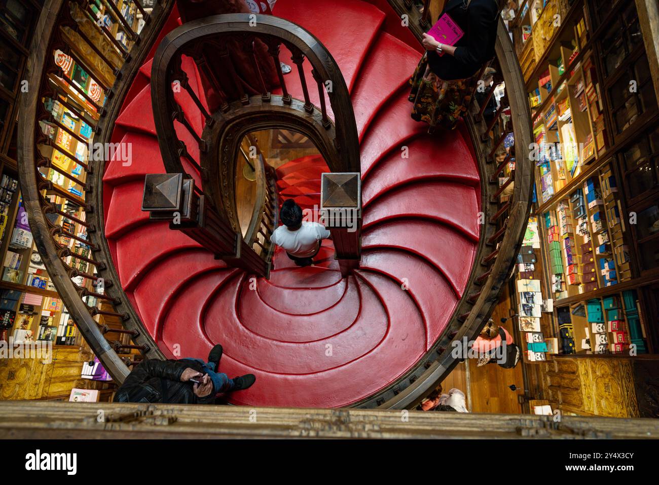 Livraria Lello bookstore, known also as Lello Bookshop, in Porto ...