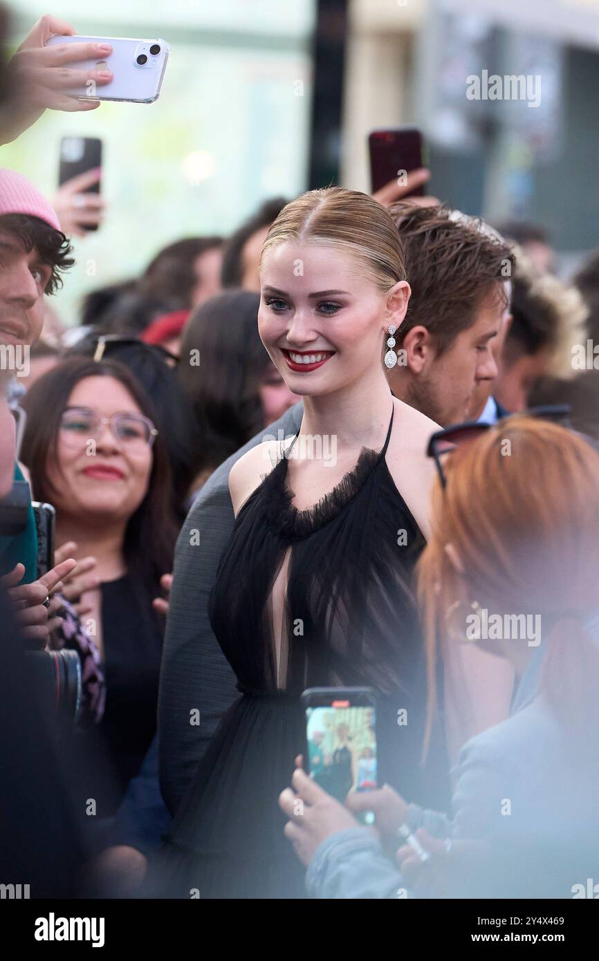 Virginia Gardner attends 'Beautiful Disaster' Premiere at Callao Cinema ...