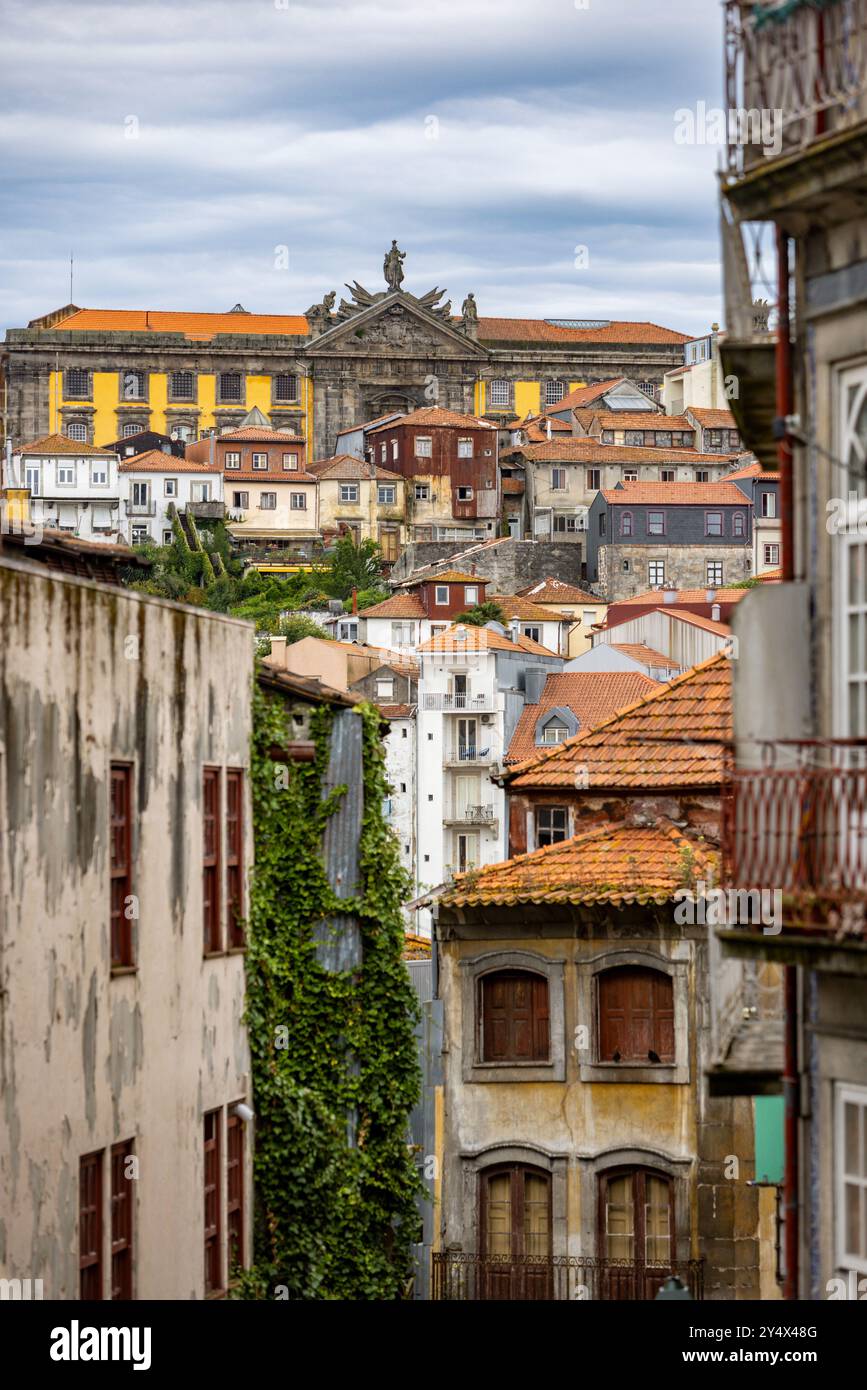 Colorful homes line the hillside in Porto, Portugal Stock Photo - Alamy