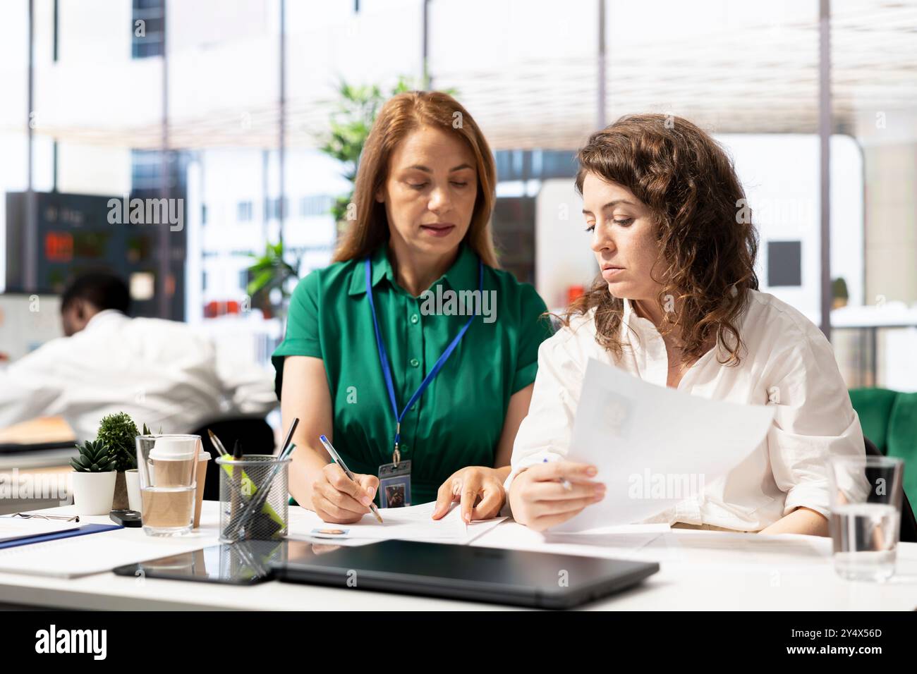 Team of HR workers identifying right candidates for job opening ...