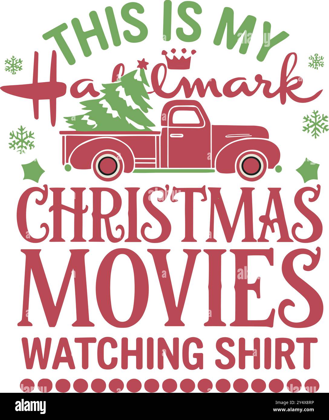 This is My Hallmark Christmas Movie Watching shirt Stock Vector Image ...