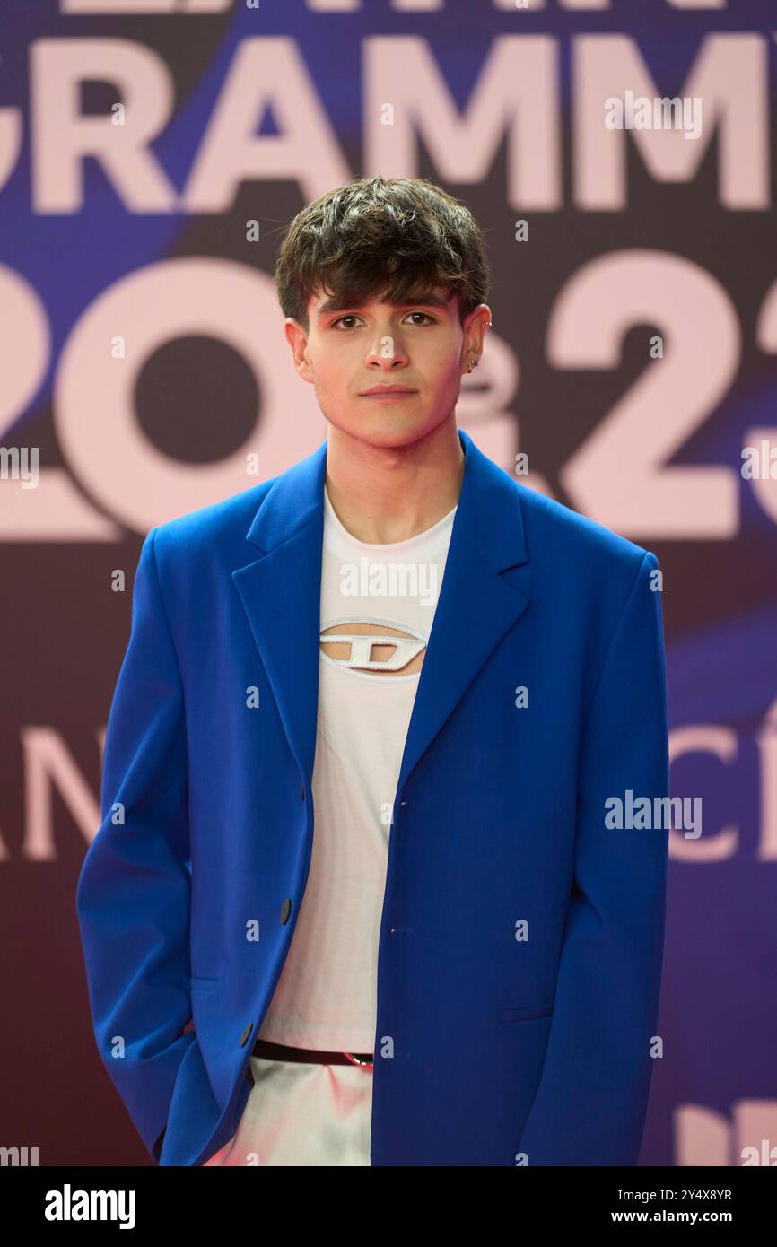 Joel Vidal attends the red carpet during the 24th Annual Latin GRAMMY Awards at FIBES on ...