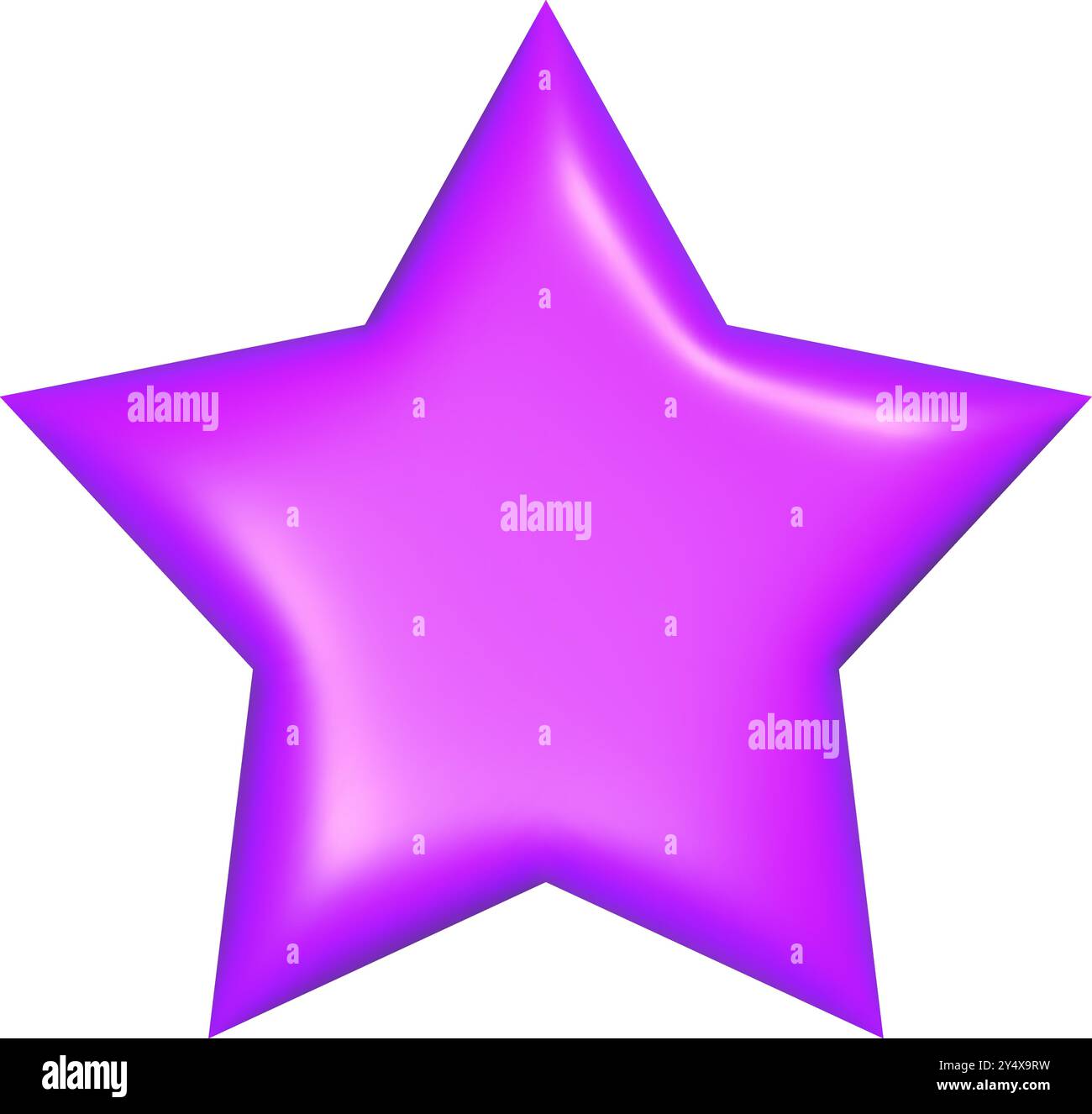 A purple star with a shiny, smooth surface. Vector illustration Stock ...