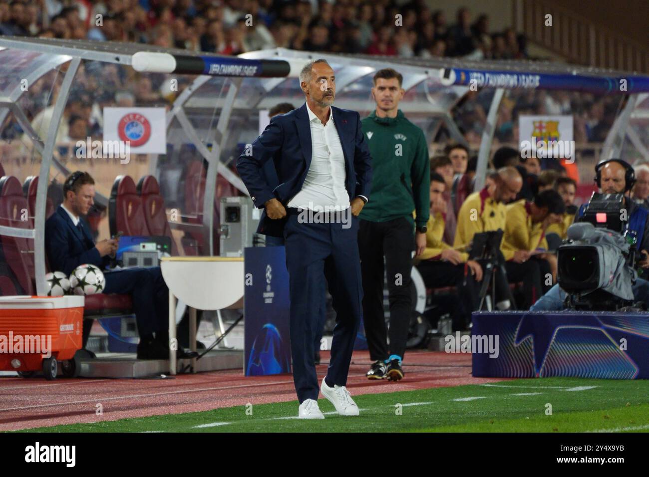 19th September 2024; Stade Louis II Stadium, Monaco, France, UEFA ... 19th September 2024; Stade Louis II Stadium, Monaco, France, UEFA ...