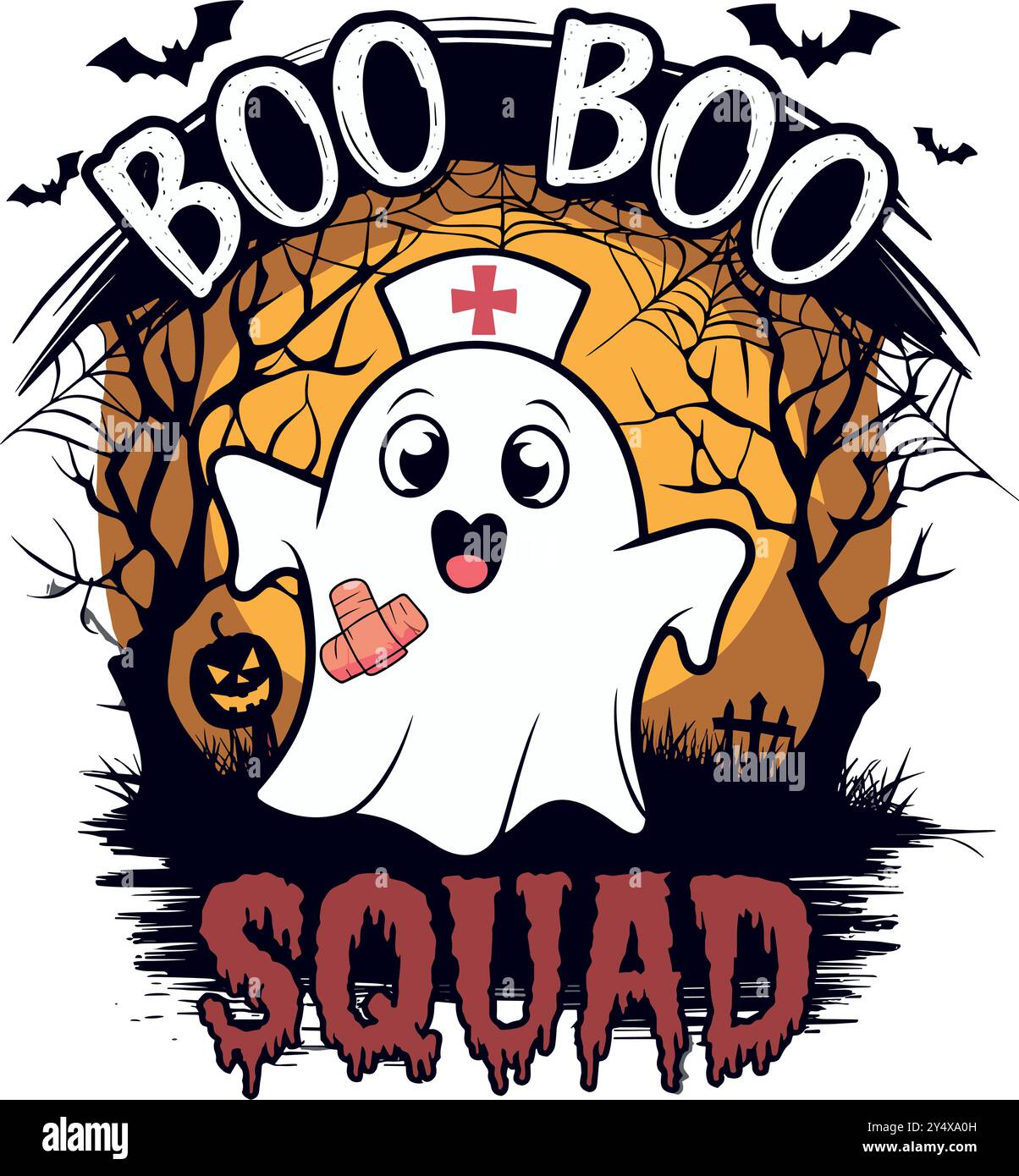 Halloween Boo Boo Squad Stock Vector Image & Art - Alamy