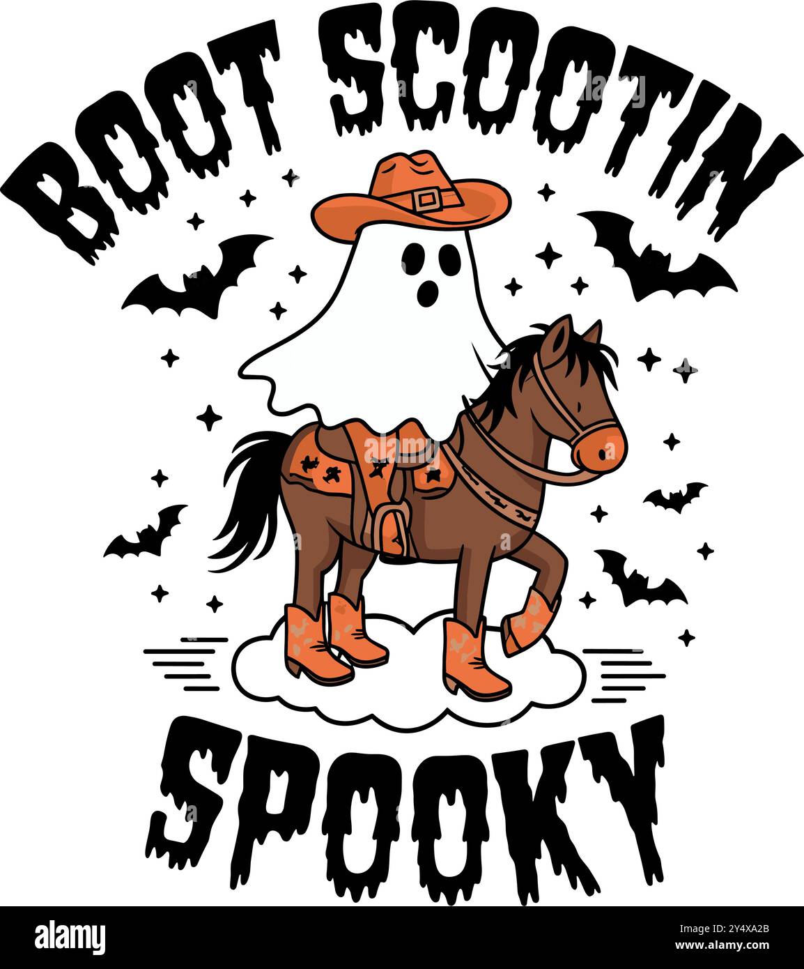 boot scootin spooky Stock Vector Image & Art - Alamy