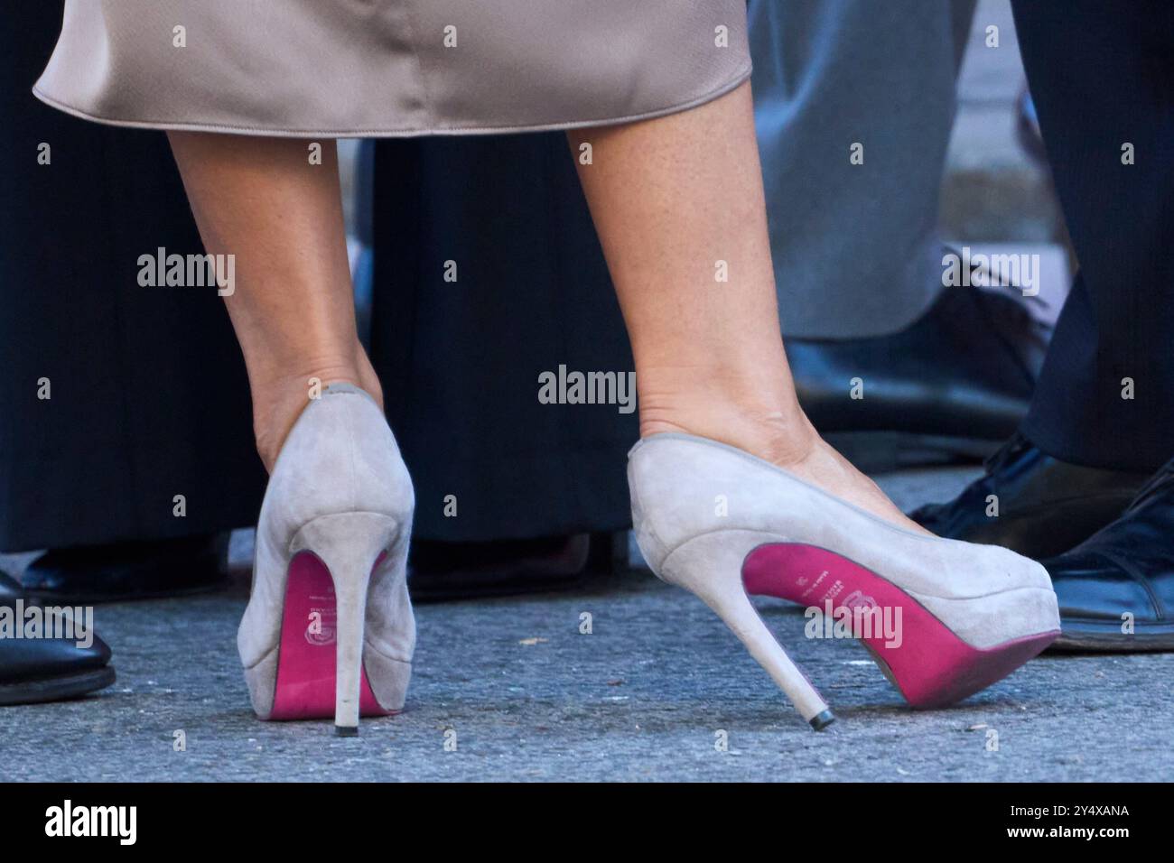 Yolanda Diaz attends The National Day Military Parade on October 12 ...
