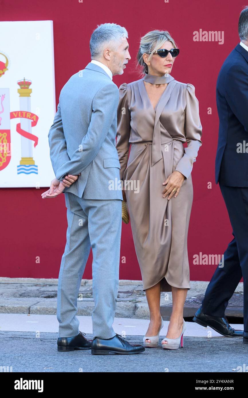 Yolanda Diaz, Fernando Grande-Marlaska attends The National Day ...