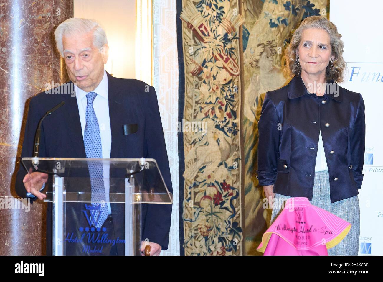 Princess Elena de Borbon, Mario Vargas Llosa during 'Capote De Las ...
