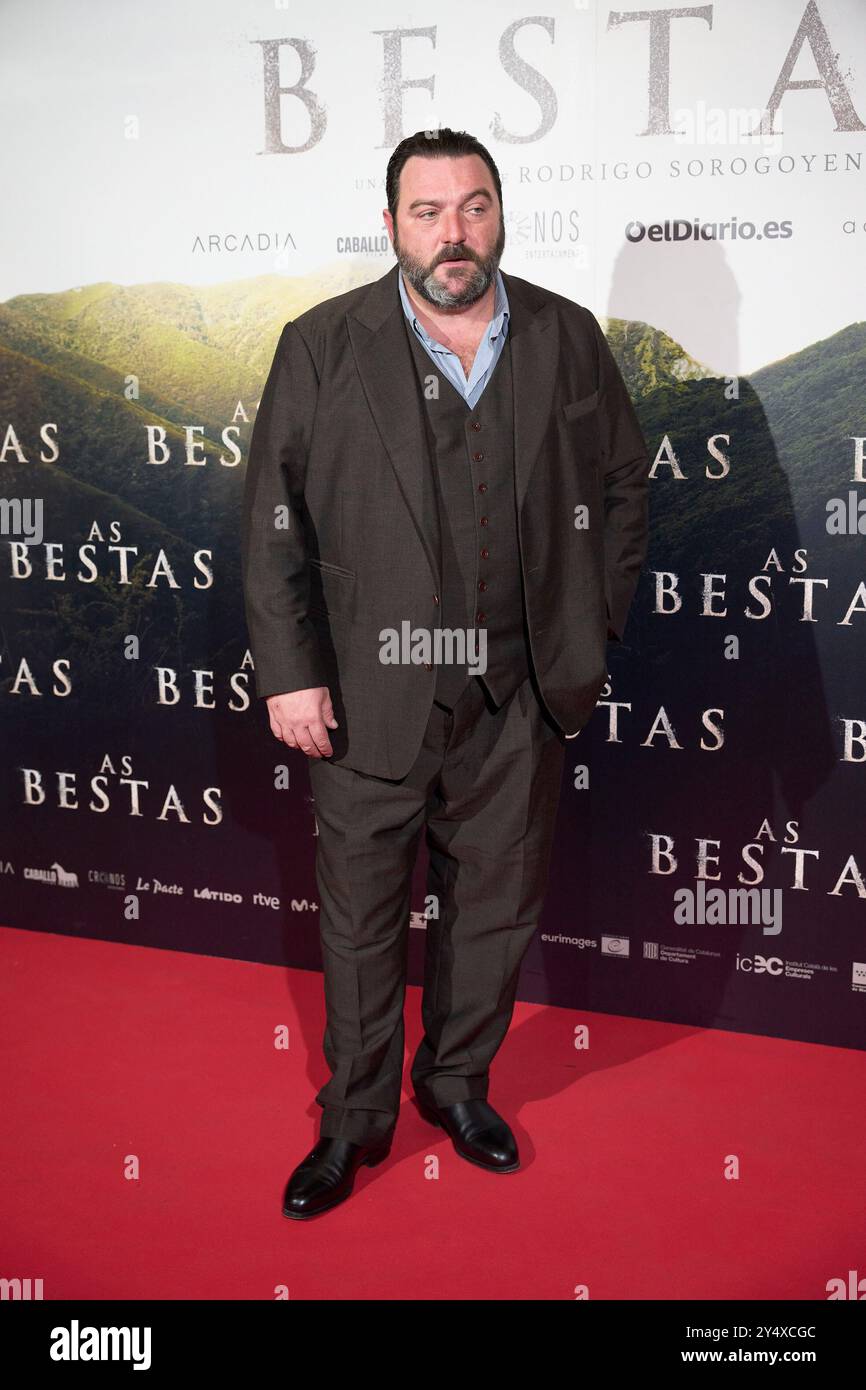 Denis Menochet attends 'As Bestas' Premiere at Verdi Cinema on November ...
