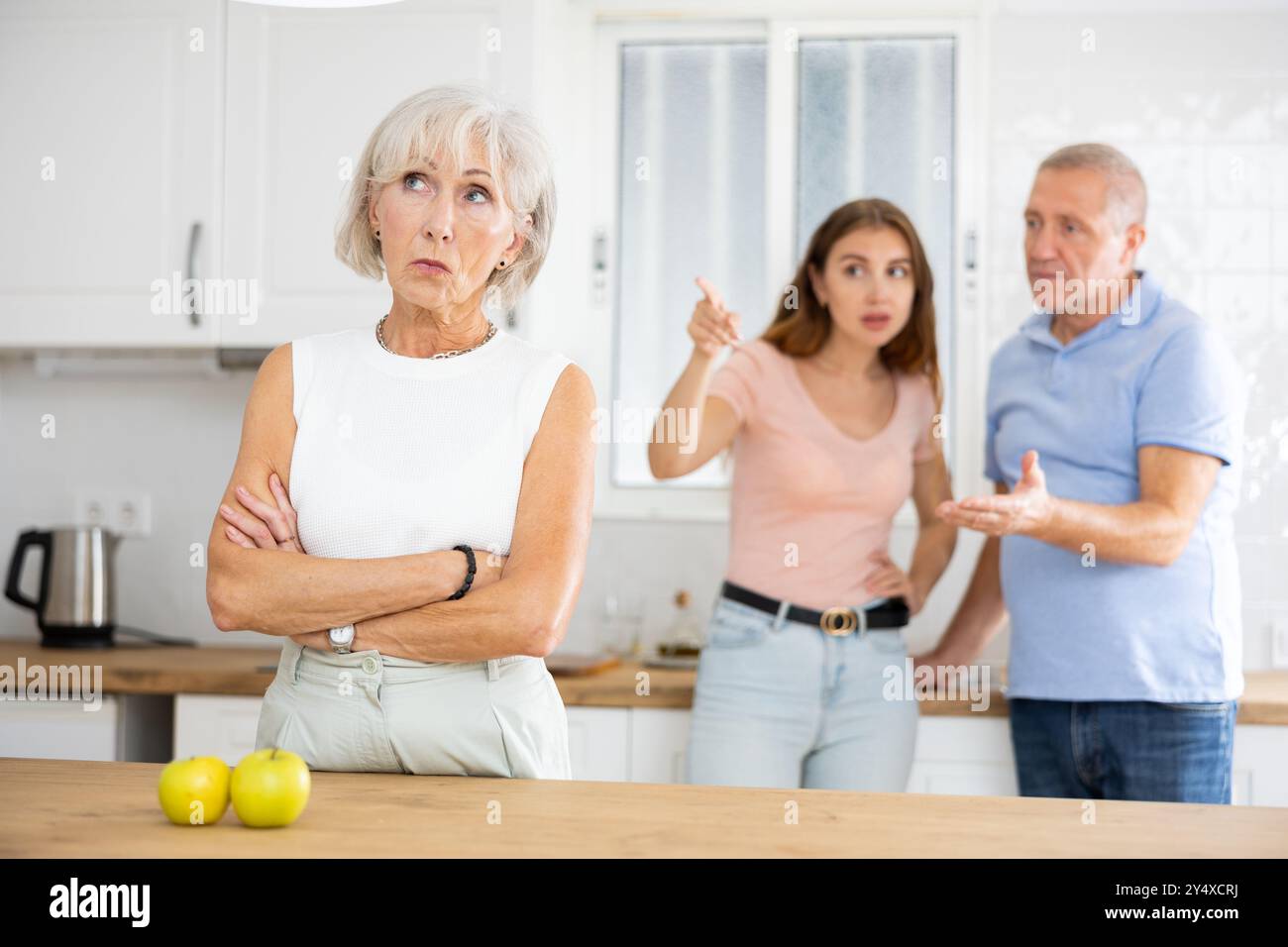 Woman dad conflict hi-res stock photography and images - Alamy