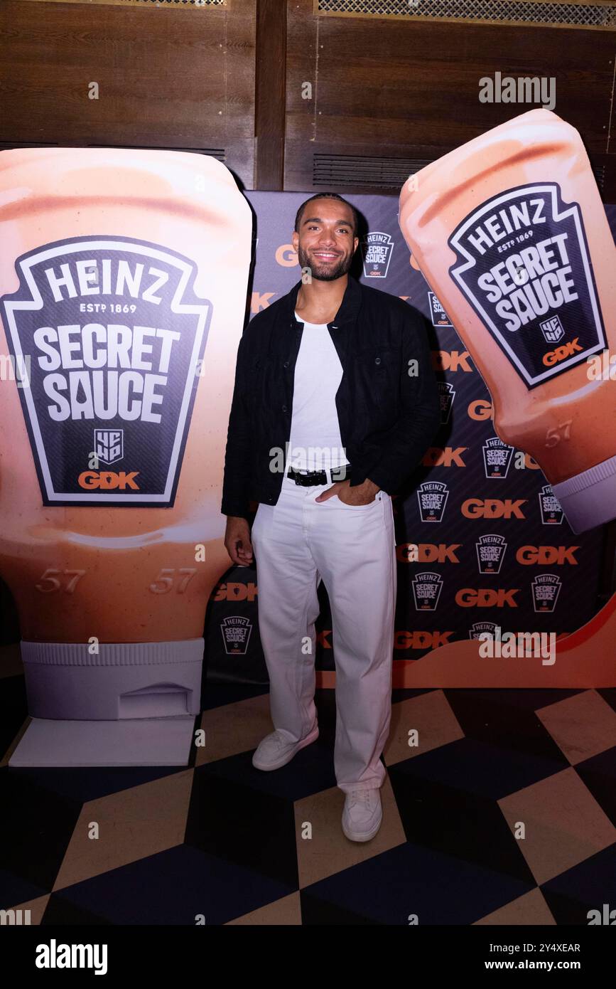 EDITORIAL USE ONLY Love Island contestant Reuben Collins at Harry ...