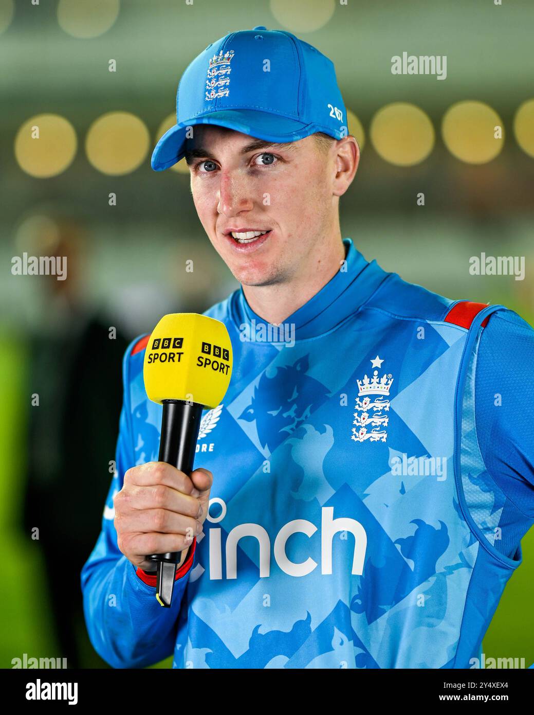 Harry BROOK (England Captain) interview by BBC Sport during the First ...