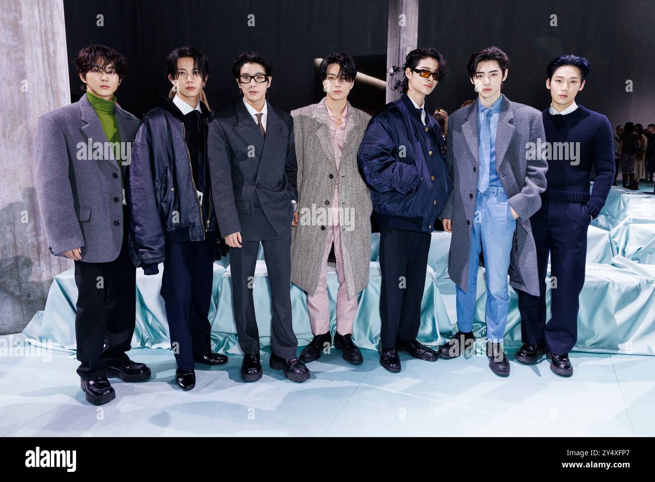 Milan, Italien. 19th Sep, 2024. ENHYPEN attend PRADA Spring/Summer 2025 ...