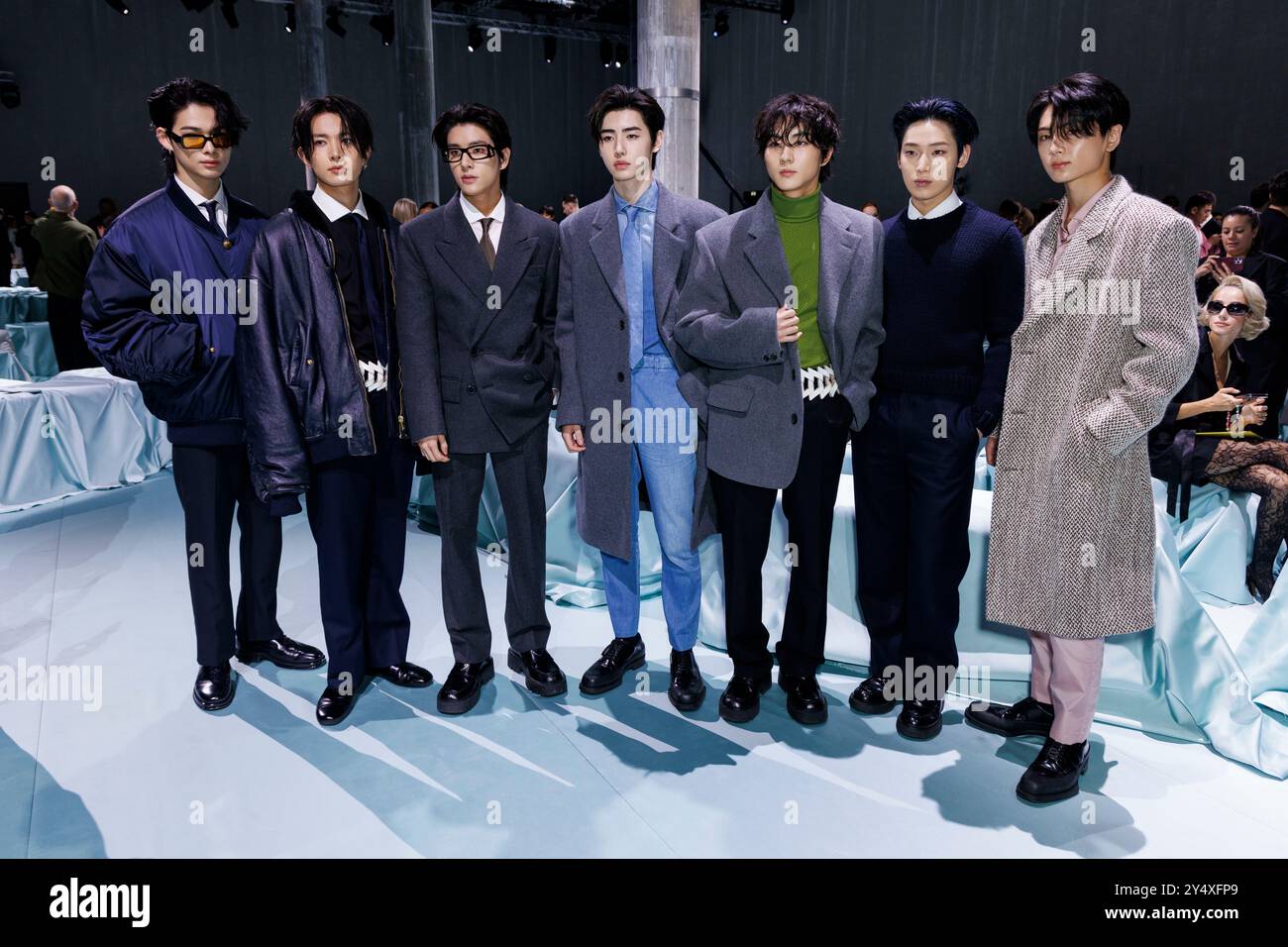 Milan, Italien. 19th Sep, 2024. ENHYPEN attend PRADA Spring/Summer 2025 ...