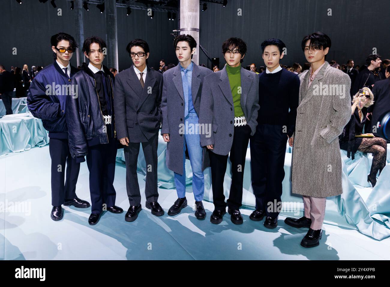 Milan, Italien. 19th Sep, 2024. ENHYPEN attend PRADA Spring/Summer 2025 ...