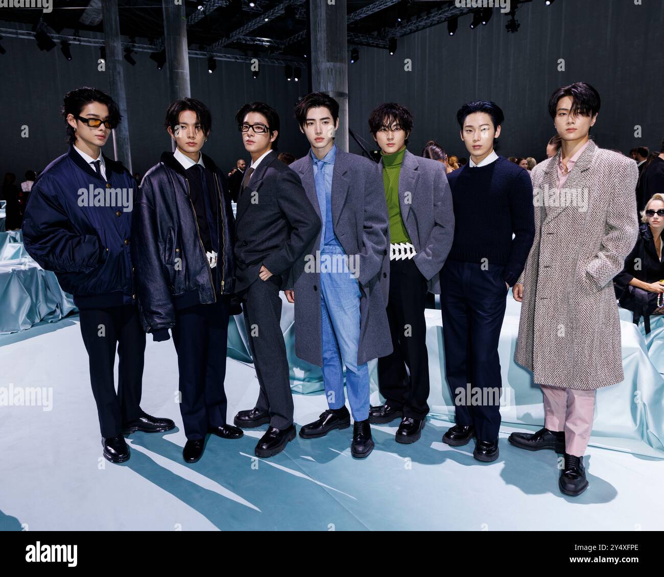 Milan, Italien. 19th Sep, 2024. ENHYPEN attend PRADA Spring/Summer 2025 ...