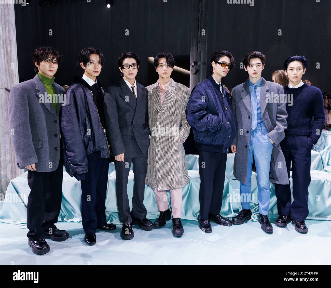 Milan, Italien. 19th Sep, 2024. ENHYPEN attend PRADA Spring/Summer 2025 ...