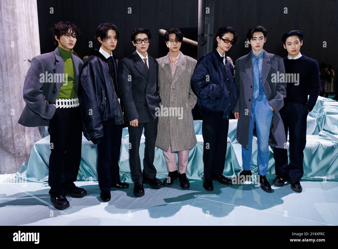 Milan, Italien. 19th Sep, 2024. ENHYPEN attend PRADA Spring/Summer 2025 ...