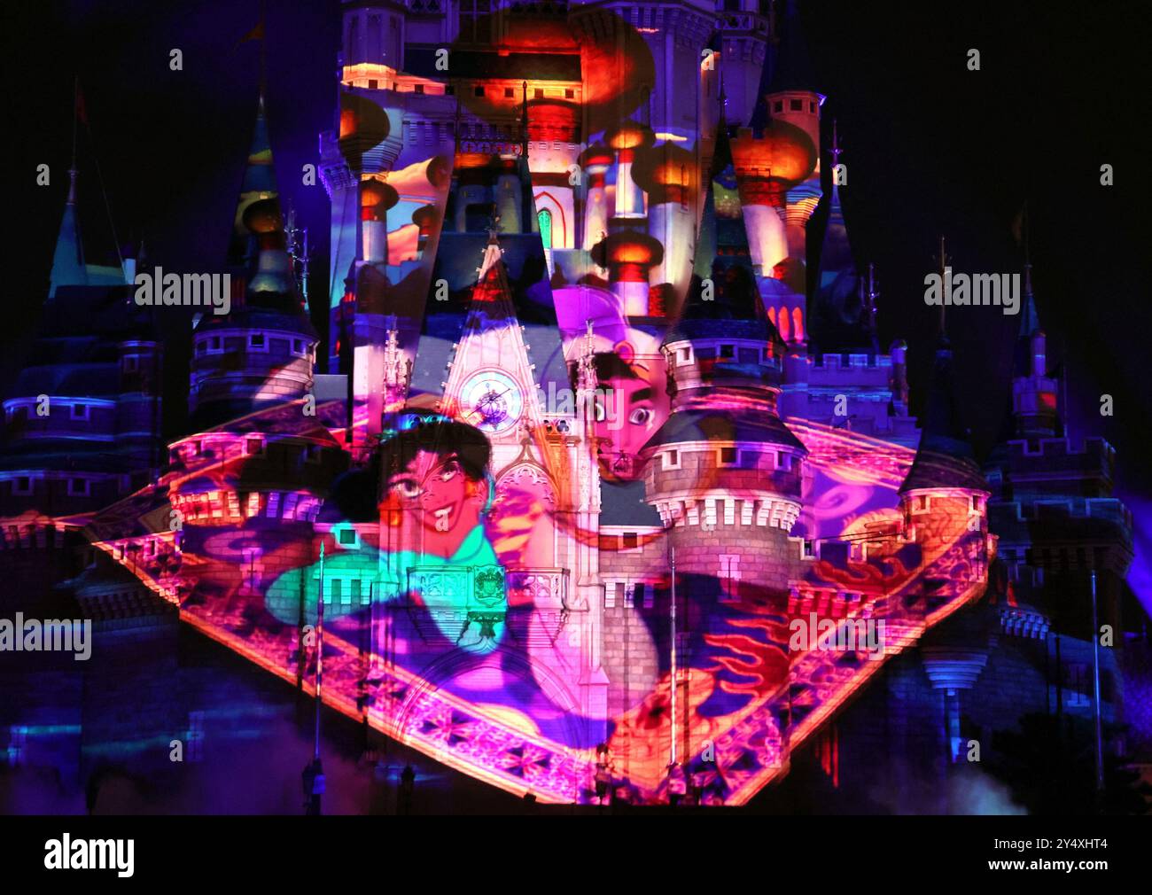 Urayasu, Japan. 19th Sep, 2024. Disney movie character Aladdin is ...