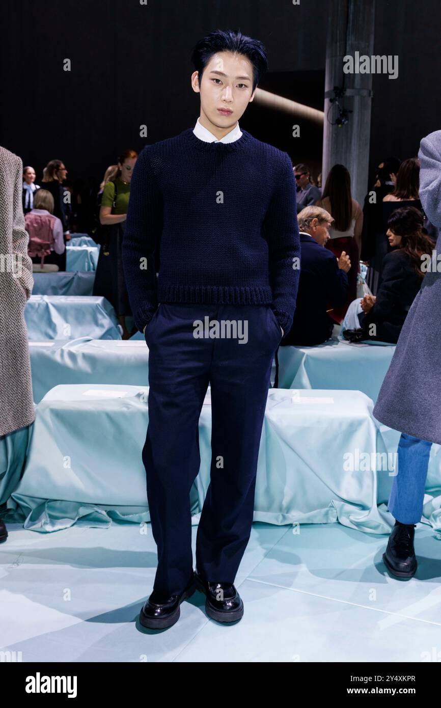 Milan, Italien. 19th Sep, 2024. Sunoo from Enhypen attends PRADA Spring ...