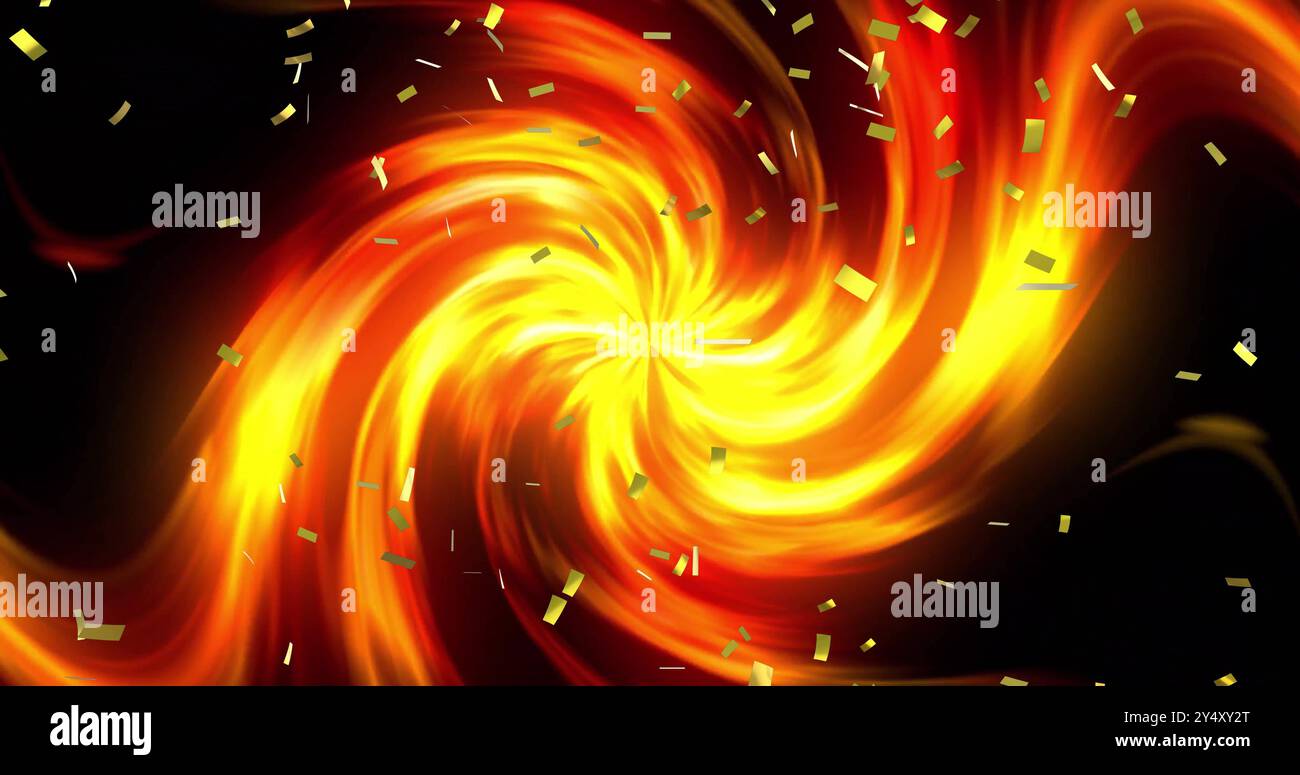 Dynamic fiery spiral glowing hi-res stock photography and images - Alamy