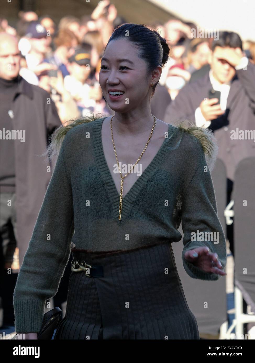 South Korean actress Kong Hyo-jin arrives for the SS25 Burberry fashion ...
