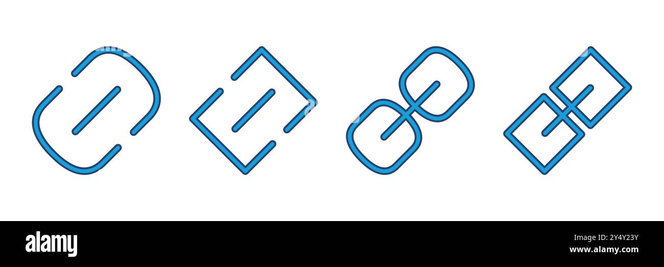 Link icon vector. Hyperlink chain symbol Stock Vector Image & Art - Alamy