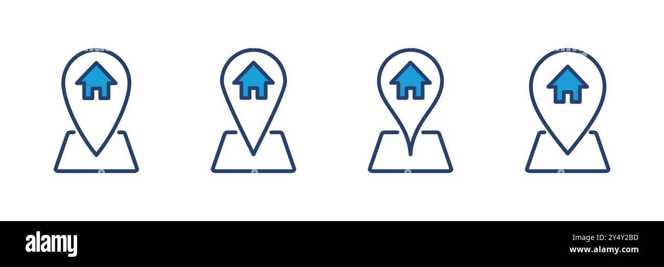 address icon vector. home location icon vector Stock Vector Image & Art ...