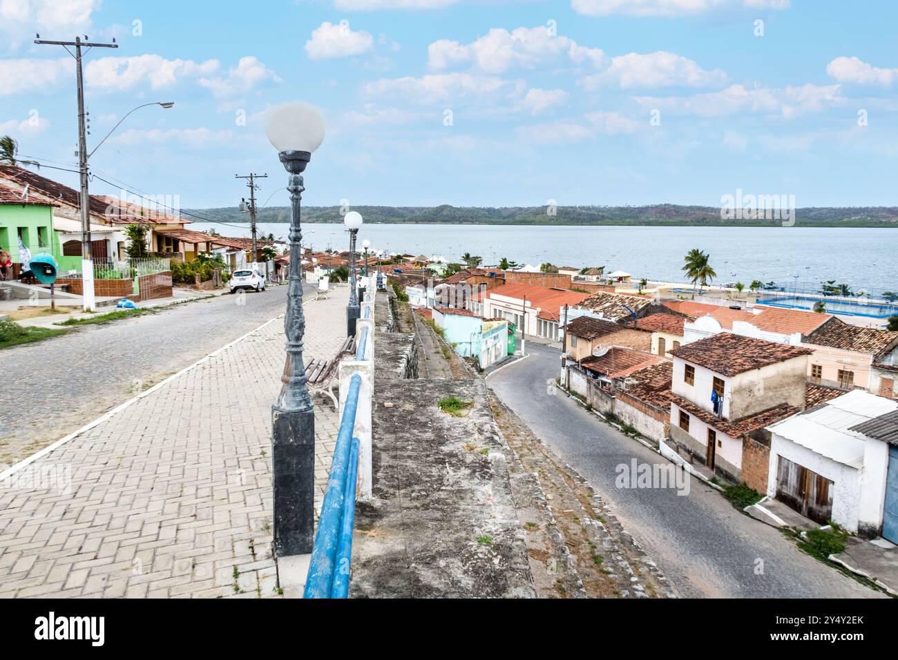 historic village at the brazilian coast, Marechal Deodoro with view to ...