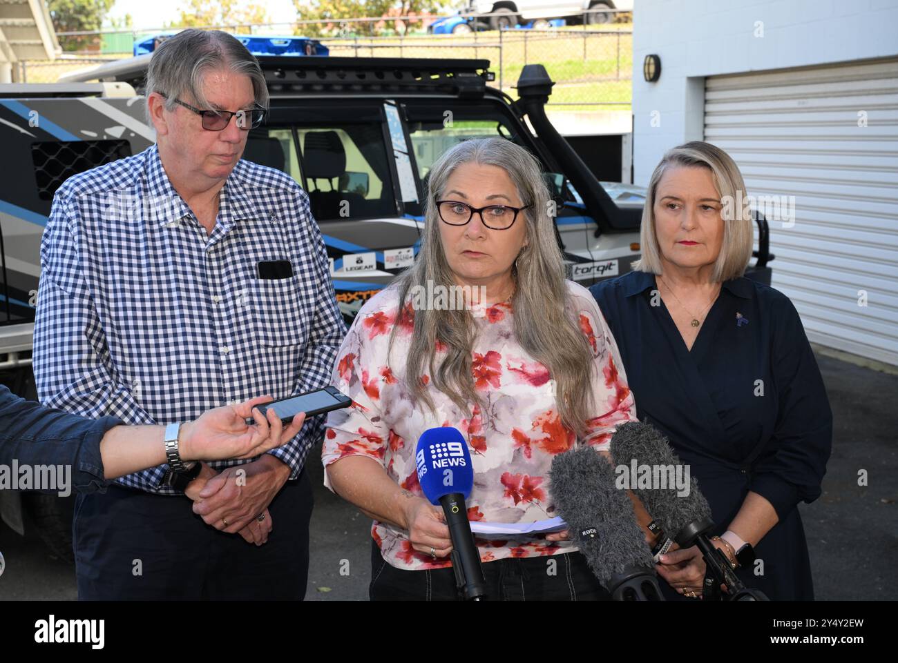 Judy McCrow (centre), mother of Rachel McCrow and Terry (left) and Sue ...