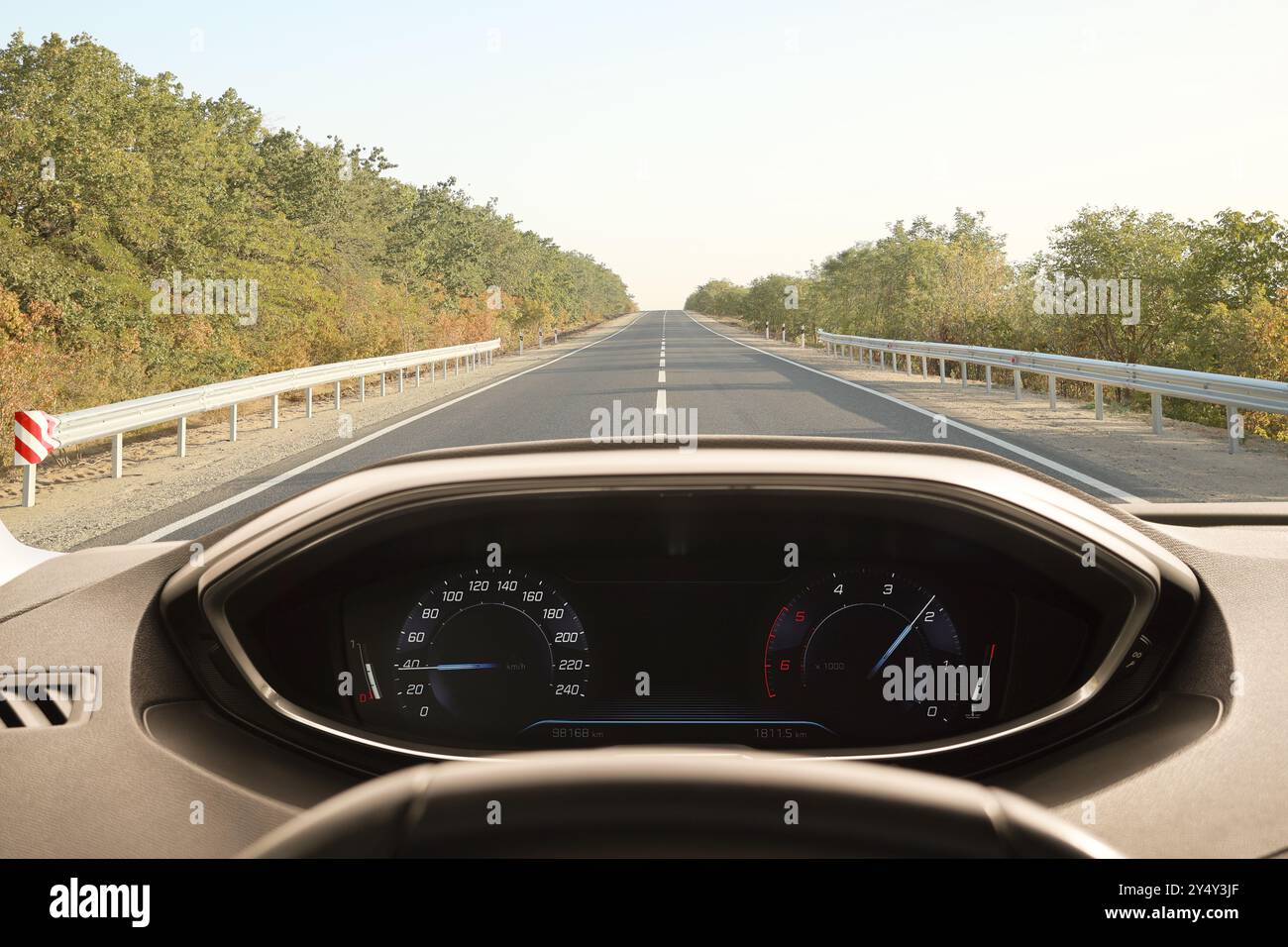 Windshield view from inside moving car hi-res stock photography and ...
