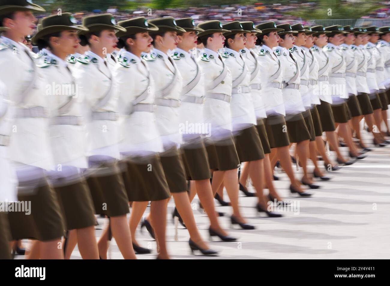 September 19, 2024, Santiago, Metropolitana, Chile: Female police ...