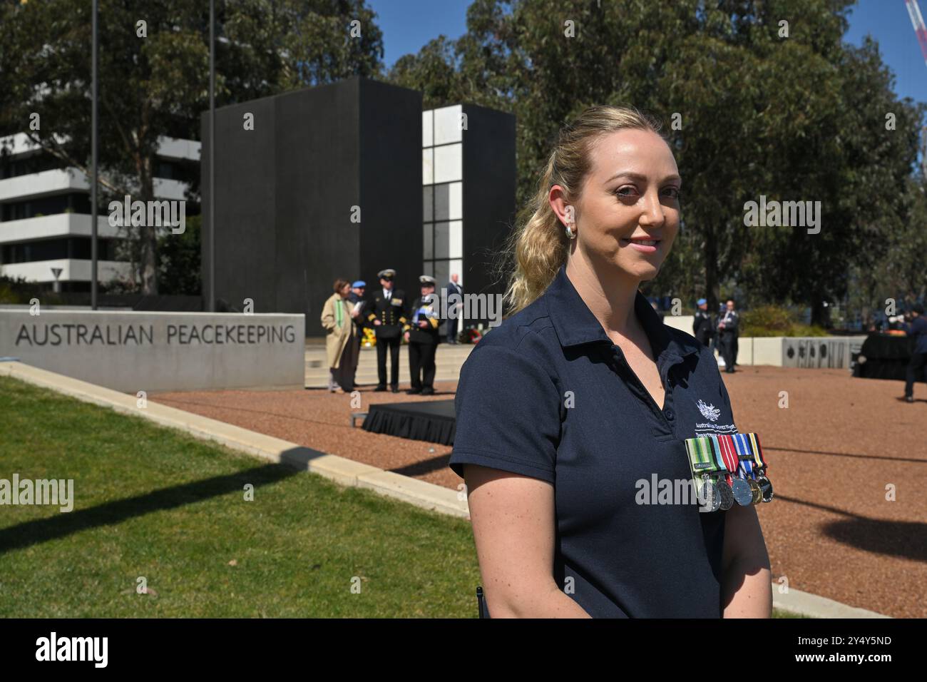 Canberra, Australia. 20th Sep, 2024. Veteran Emily Ellis pose for a ...