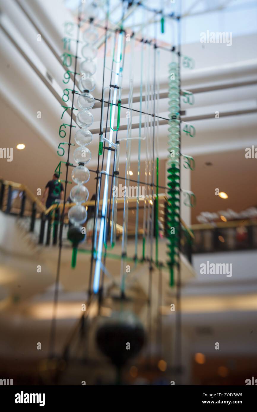 The iconic water clock inside Shopping Center Iguatemi, Porto Alegre ...