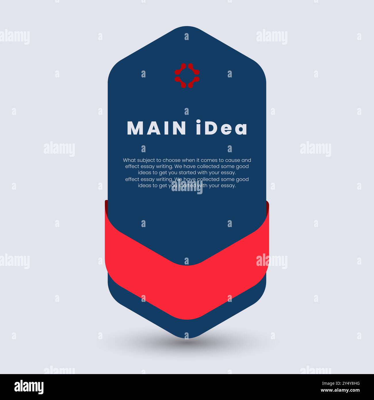 A Main idea Badge Design for processing chart Practitioners, modern icons, symbol. Vector ...