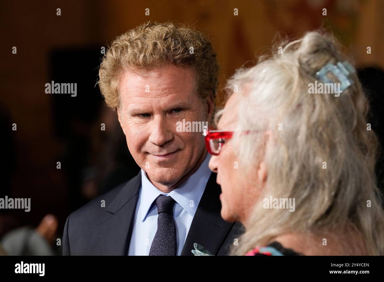 Will Farrell, left, and Harper Steele arrive at the premiere of "Will ...