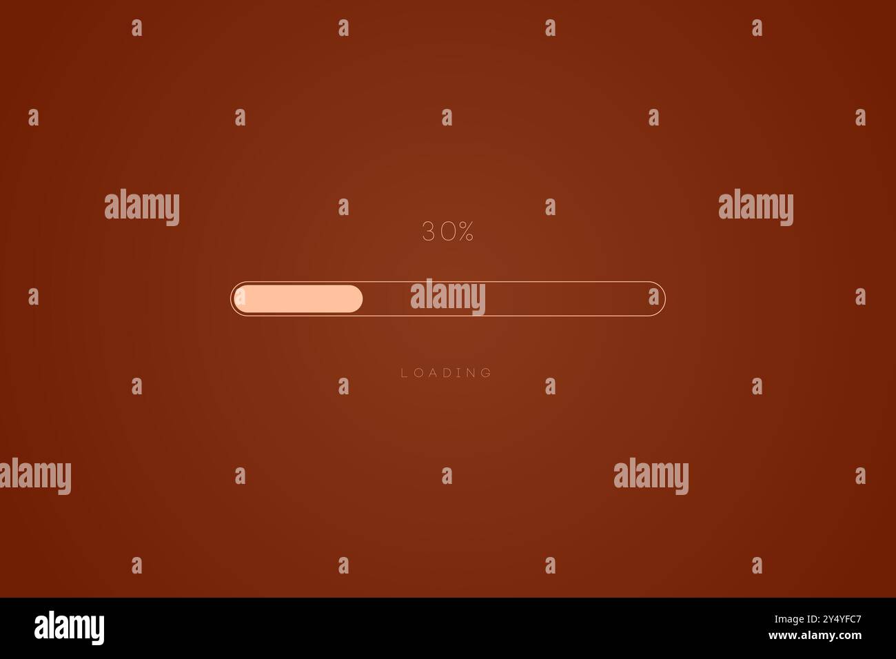Color trend brown in progress loading bar 30 percent, a loading bar ...