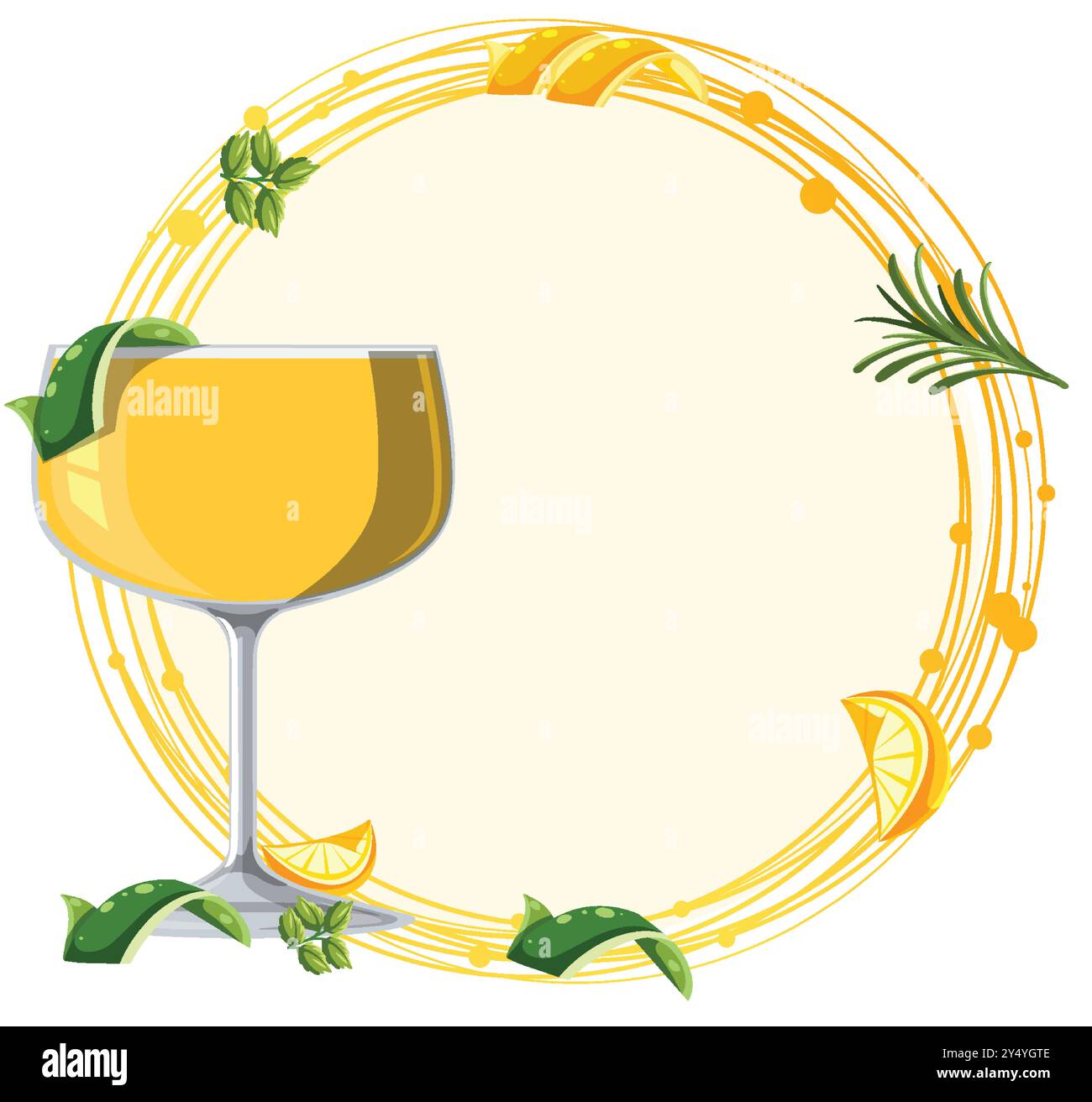 Vibrant cocktail citrus garnishes Stock Vector Images - Alamy