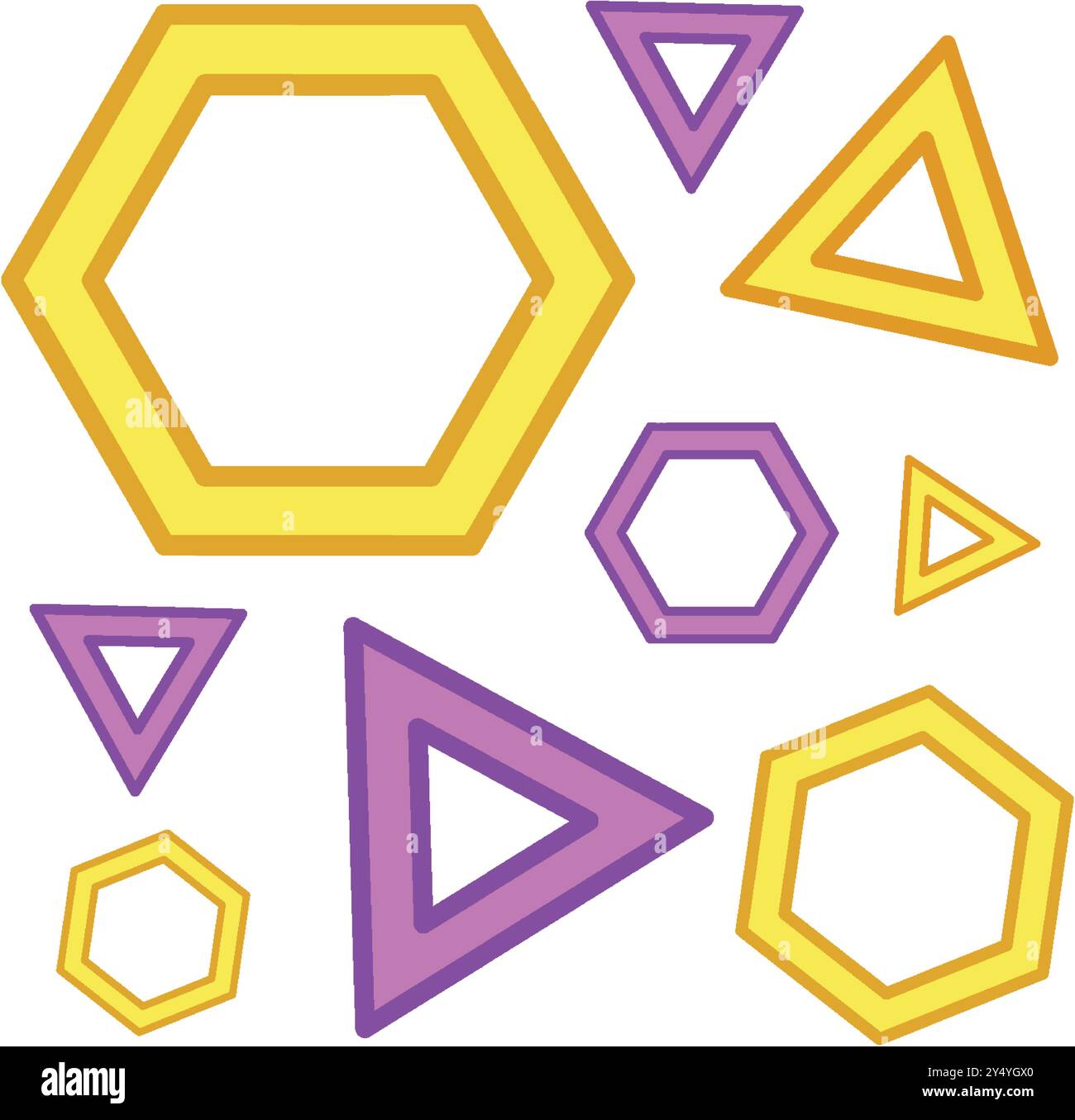 Artistic hexagons Cut Out Stock Images & Pictures - Alamy