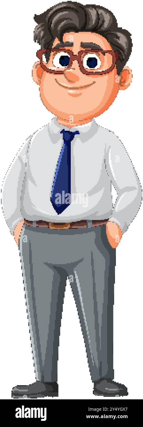 Cartoon man in formal office clothing Stock Vector Image & Art - Alamy