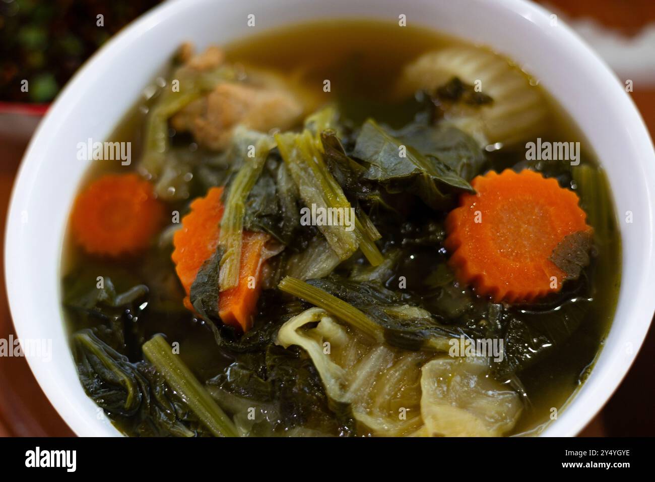 Mixed vegetable stew with tofu in white bowl Stock Photo - Alamy